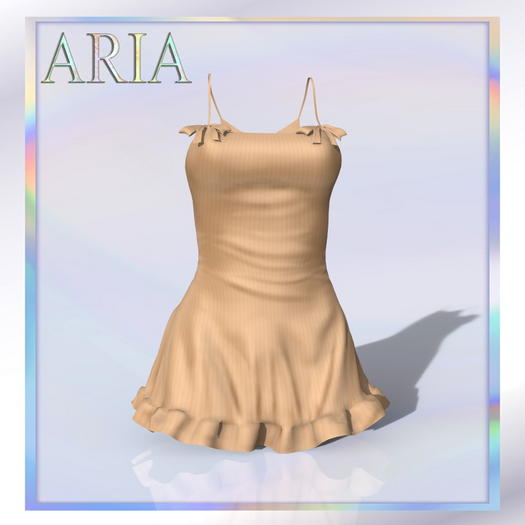 Second Life Marketplace Beige Dress Larax